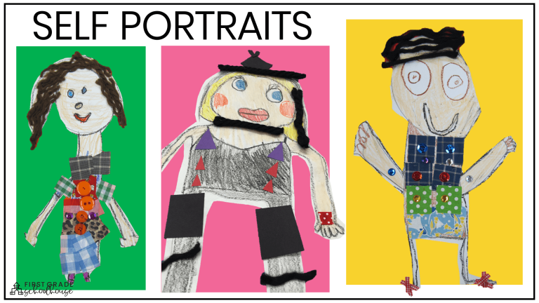 Easy & Fun All About Me Self Portrait Art Activity for Kids - First ...