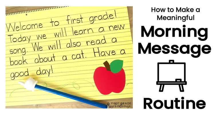 How to Make a Meaningful Morning Message Routine for Kindergarten ...